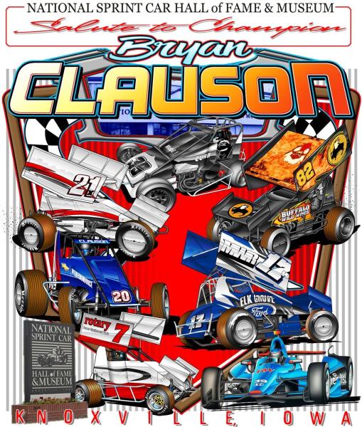 Salute To Champion Bryan Clauson T-Shirt - Black