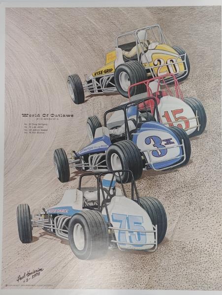 World of Outlaws - 1979 Paul Knierim Print
