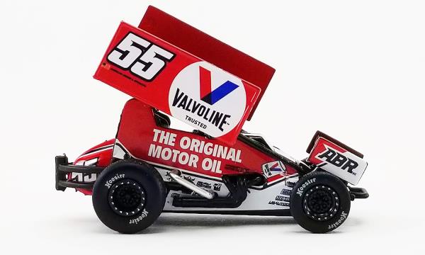 2021 #55 CJ Leary 1:64th Die Cast - Valvoline/Alex Bowman Racing Sprint Car