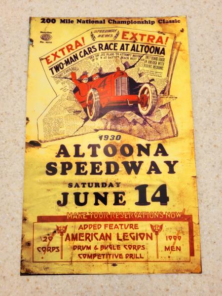 Altoona Speedway Reprint