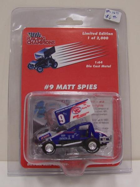 Matt Spies #9 1/64 Scale Die Cast Sprint Car