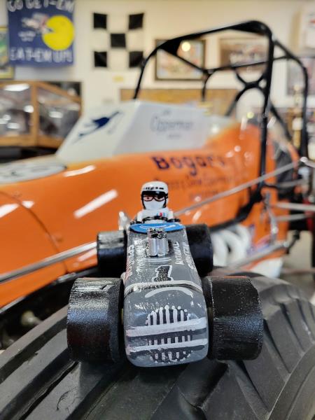 Old Timer Sprint Car with Driver