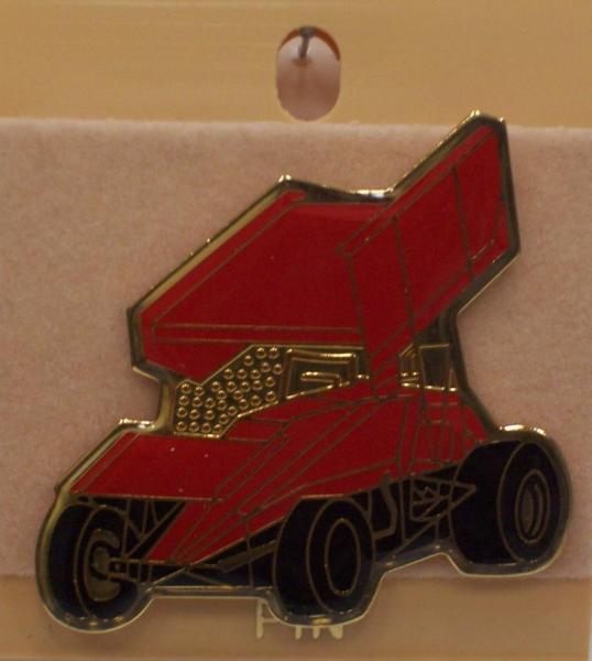 Large Red Sprint Car Pin